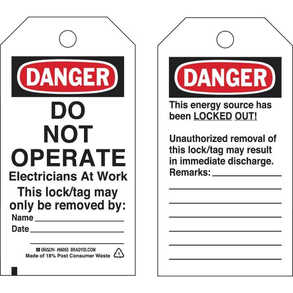Brady, Lockout Tags, 65504 – Top Rigid Online Shop